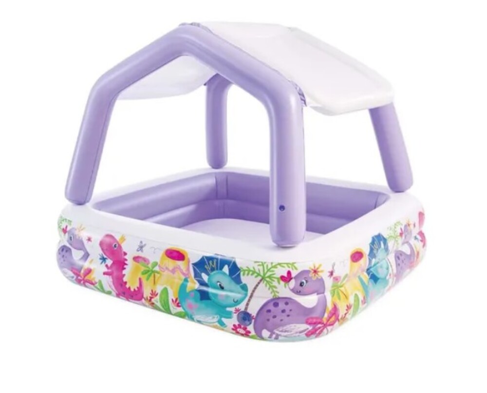 🏖️ Piscina Inflable Con Toldo Desmontable Intex Diversión 🌊 ...